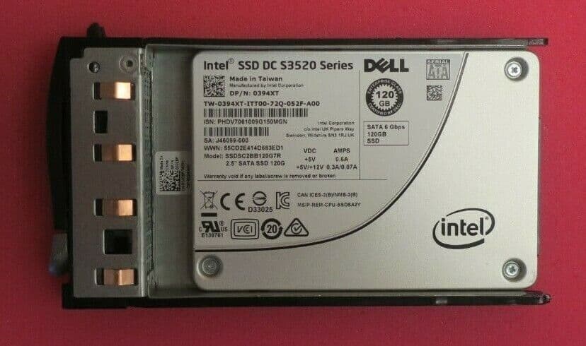 Dell 120GB SATA 2 5" 6G SSD SC2BB120G7R In PowerEdge C Series Caddy 394XT