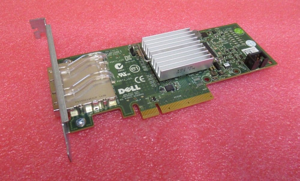 Dell 12DNW 012DNW H200E Dual Port SAS 6Gbps PCIe 2 0 x8 HBA Controller Card