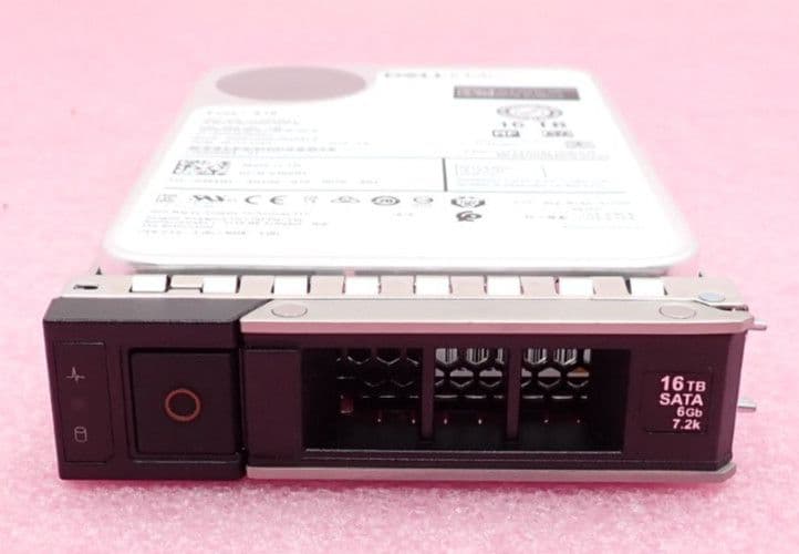 Dell 16TB 7 2K SATA 6G 512e 3 5" Hard Drive HDD 39XRY 14/15/16th Gen Caddy