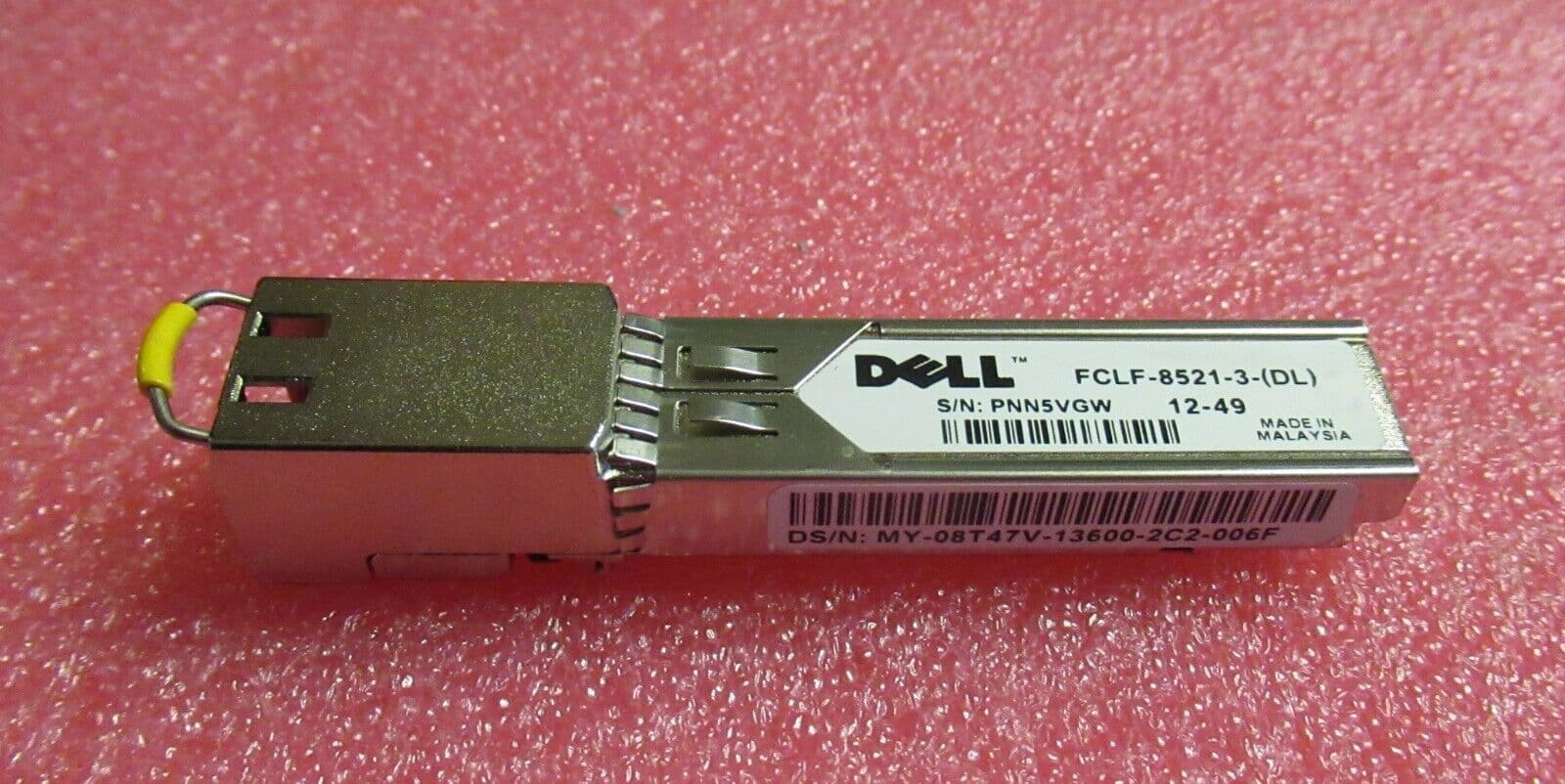 Dell 1Gbps 1000BASE-T SFP LC Transceiver Module 8T47V - FCLF-8521-3- DL