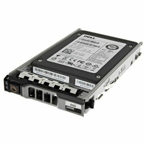 Dell 200GB 2 5" SAS 12G MLC Write Intensive Hot-Plug Solid State Drive ...