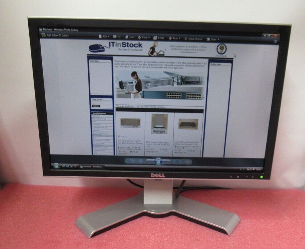 Dell 2208WFPT G456H Ultrasharp 22" LCD TFT Widescreen Monitor DVI-D VGA USB