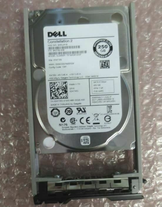 Dell 250GB 2 5" SATA 6Gb/s 7 2K Hard Drive HotSwap HDD DNTWD 13th ...