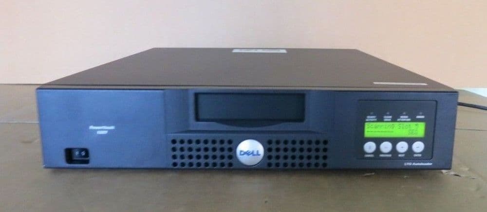 Dell 2U PowerVault 122T Rack Mount Mountable Tape Drive Autoloader LT0 ...