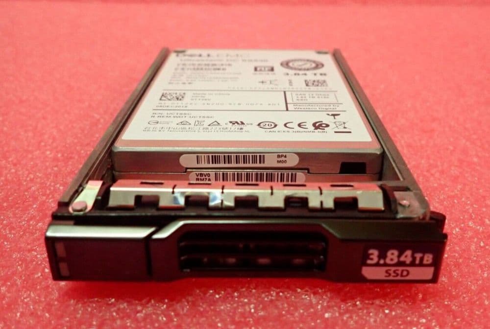 Dell 3 84TB 2 5" SAS 12G TLC RI SSD WUSTR1538ASS200 TT26V 14/15th Gen Caddy