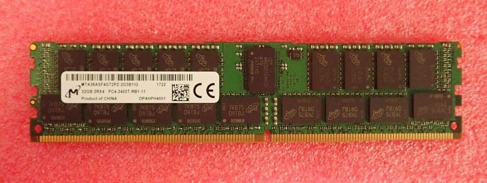Dell 32GB 1x32GB 2Rx4 DDR4-2400 REG ECC Server Memory Module CPC7G 370-ACNS