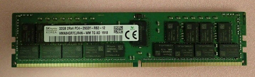 Dell 32GB 2RX4 PC4-2933Y DDR4 ECC REG Server Memory RAM - SNP8WKDYC/32G