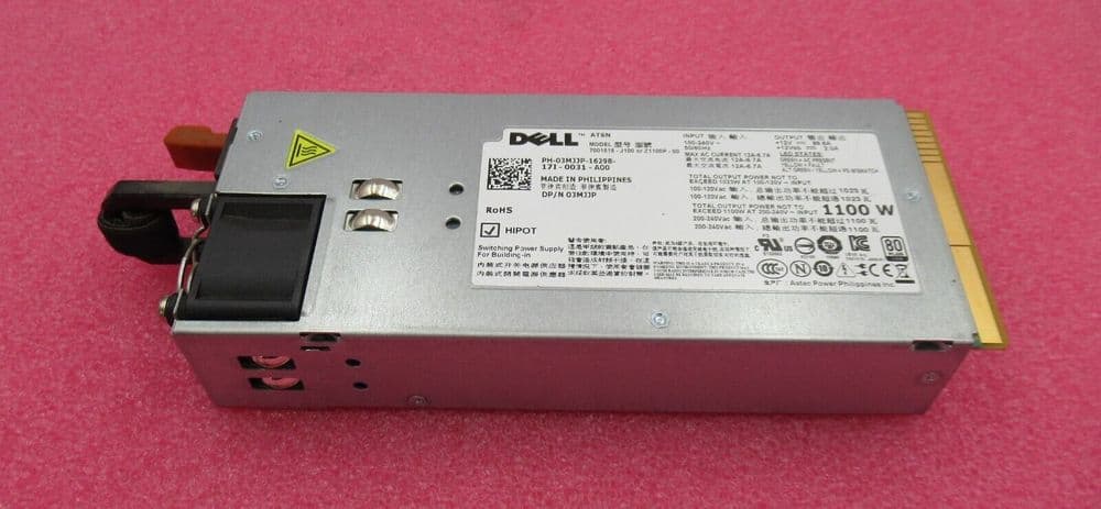 Dell 3MJJP 7001515-J100 Z1100P-00 1100W Hot-Swap PowerEdge Server Power ...