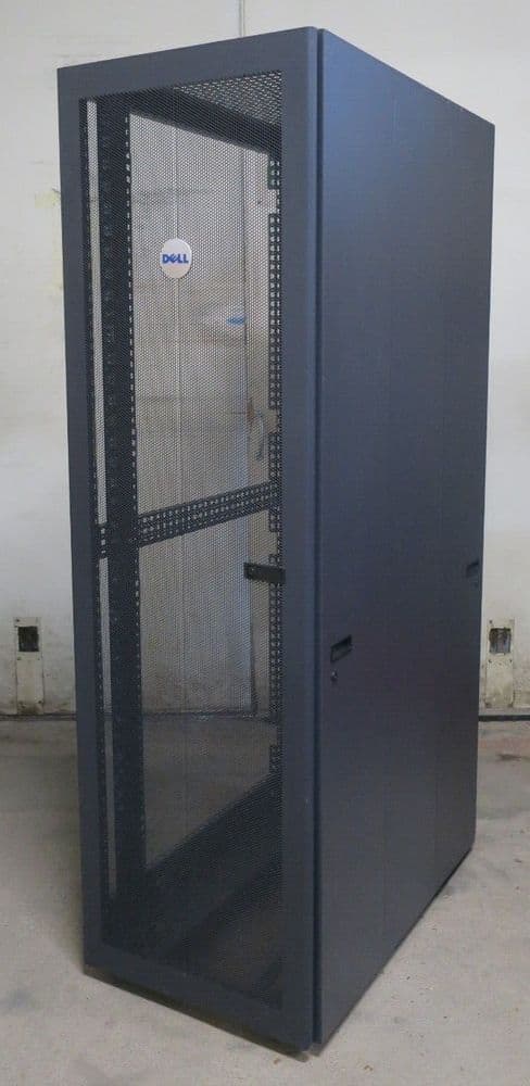 Dell 4210 42U PowerEdge Server Network Rack Cabinet 1000mm x 610mm & 1 ...