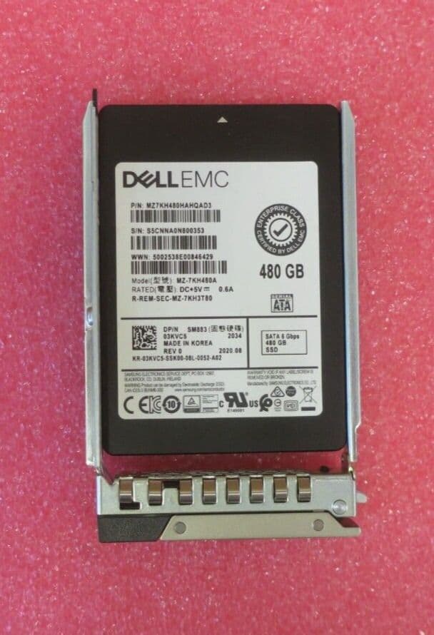 Dell 480GB SATA 2 5" 6Gb/s MU Enterprise Solid State Drive SSD MZ ...