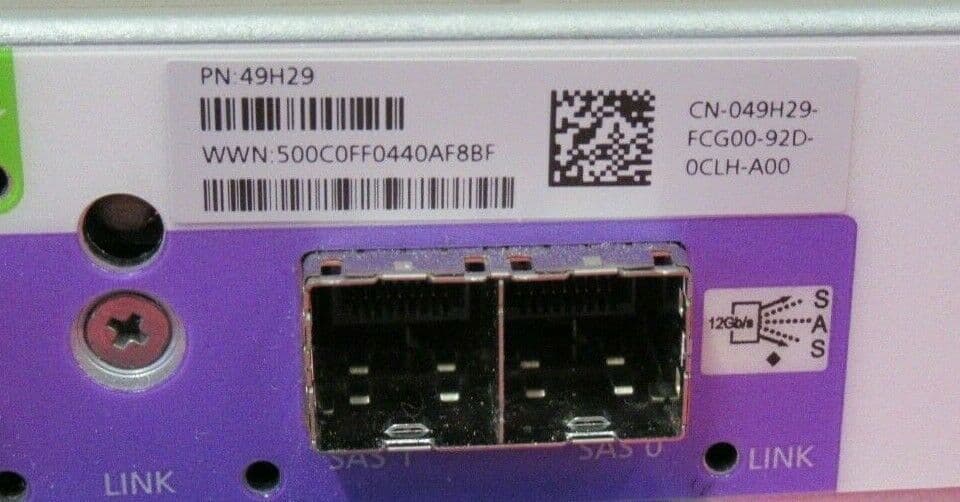 Dell 49H29 Powervault ME4012 ME4024 SAS 12gbps 4 Port Type B FC RAID ...