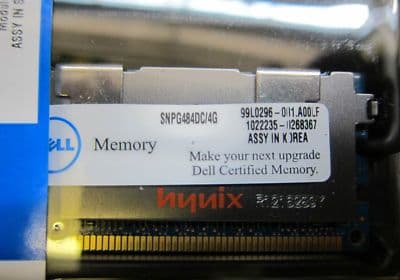 Dell 4GB Memory PowerEdge R710 DDR3-1067 SNPG48FC/4G R710 R410 R910 others
