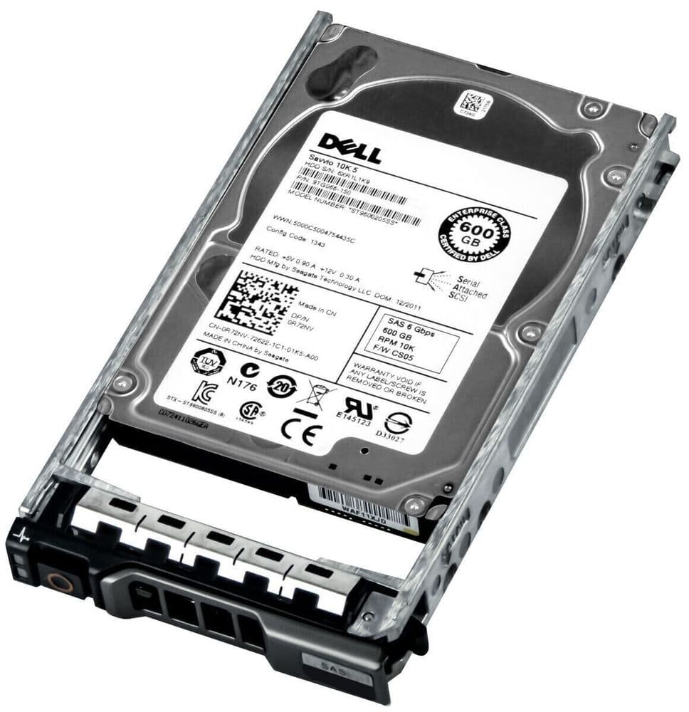 Dell 600GB 10K SAS 2 5& x22; 6Gb/s Hard Drive HDD In 12th/13th Series ...