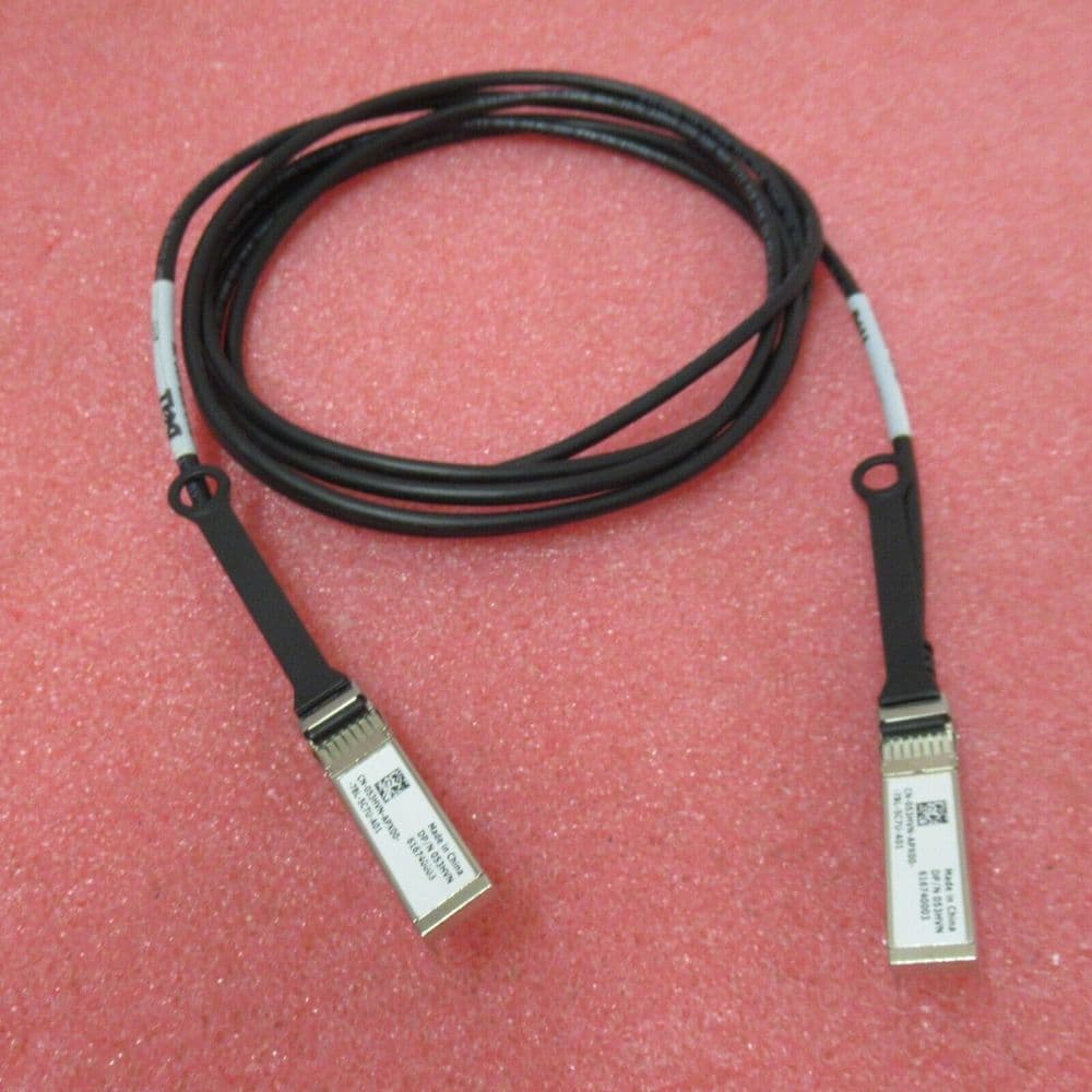 Dell 616740003 53HVN DAC-SFP-10G-3M 10G SFP To SFP Passive Twinax Cable 3M