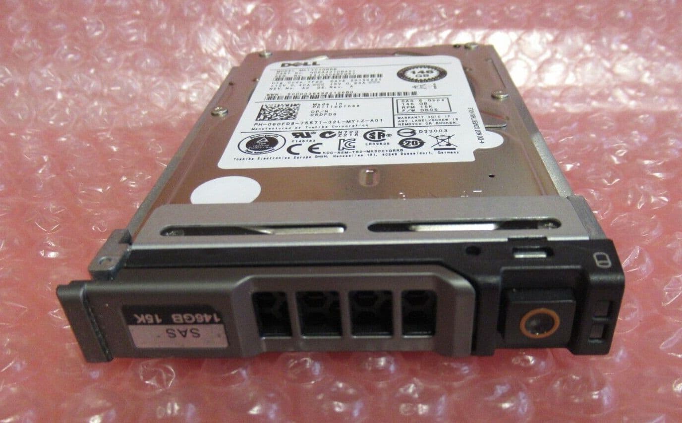 Dell 6DFD8 MK1401GRRB 147GB 15000RPM SAS 6Gbps 32MB 2 5" Internal Hard ...