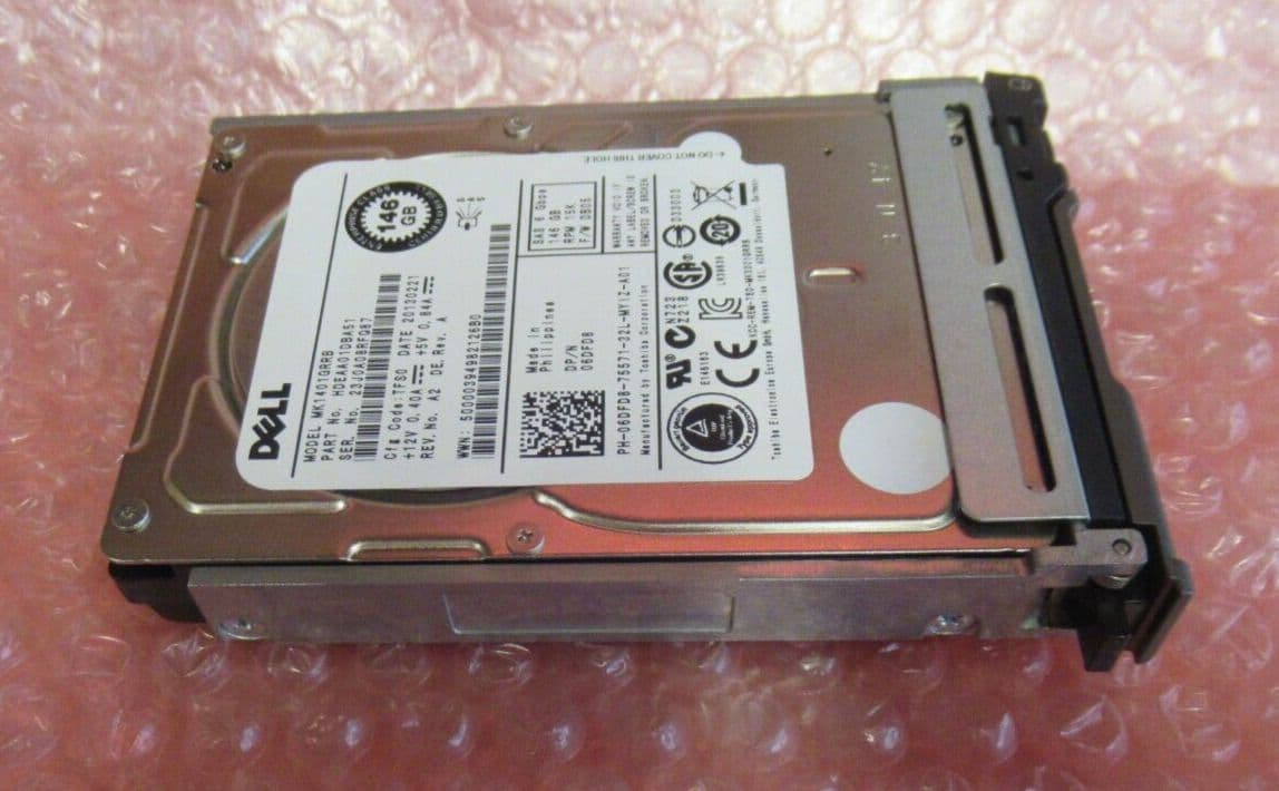 Dell 6DFD8 MK1401GRRB 147GB 15000RPM SAS 6Gbps 32MB 2 5" Internal Hard ...