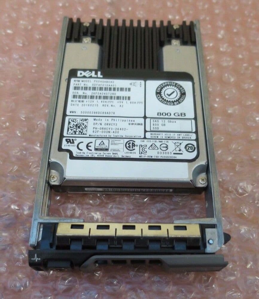 Dell 800GB 12G SAS 2 5" Solid State Drive SSD In Caddy PowerEdge Server ...