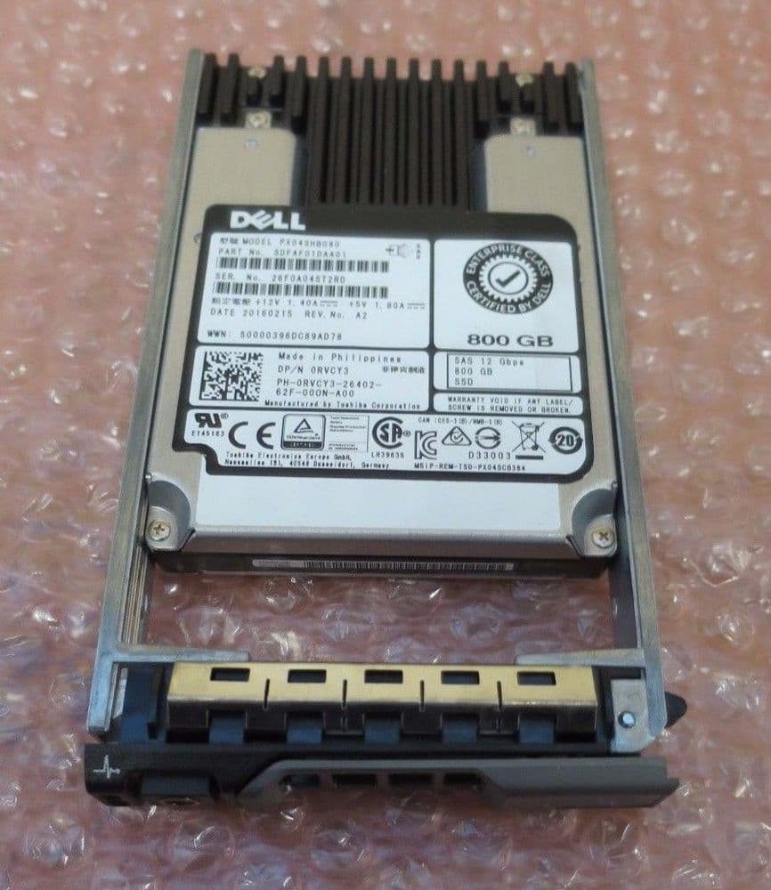 Dell 800GB 12G SAS 2 5" Solid State Drive SSD In Caddy PowerEdge Server ...