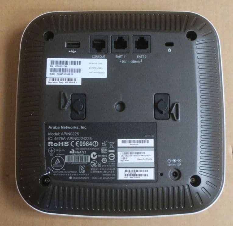 Dell Aruba Networks W-AP225 PoE Wireless Access Point 802 11ac KJ38H ...