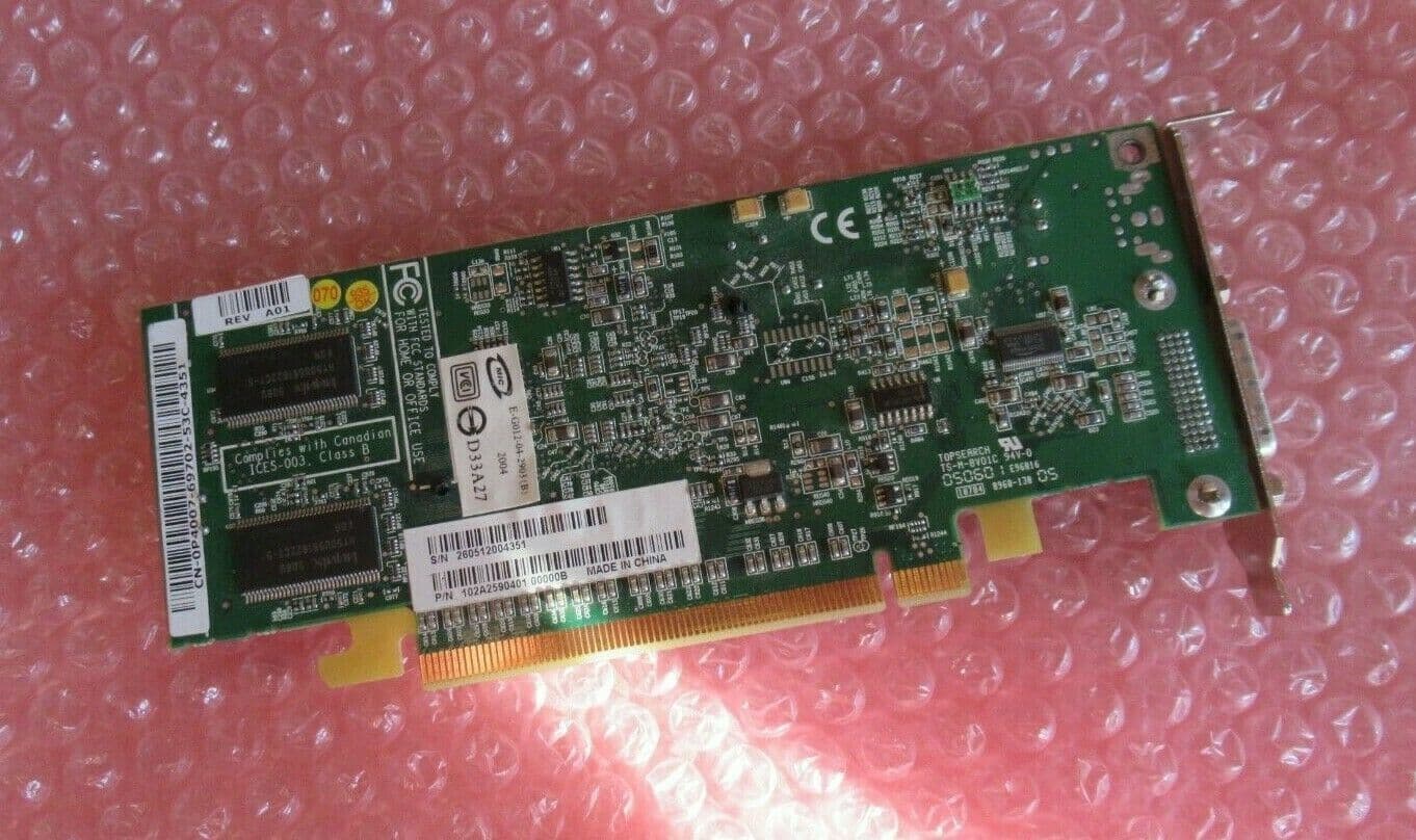 Dell ATI 102A2590401 P4007 X300 128MB DVI PCI Express Video Graphics Card