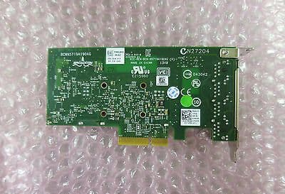DELL BROADCOM 5719 QUAD PORT 1 GBT NIC PCIe R620 R720 LOW PROFILE TMGR6