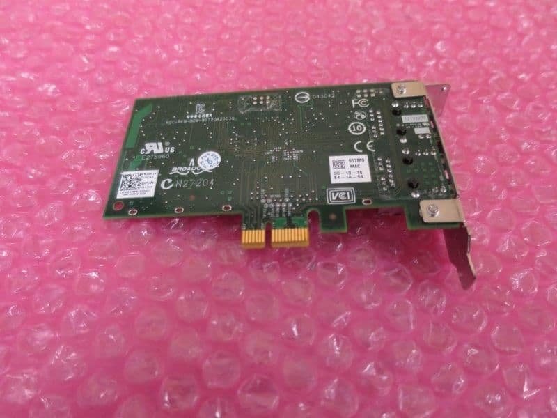 Dell Broadcom 5720 557M9 - Dual 2 Port 1GbE PCI-e Network Adapter Card