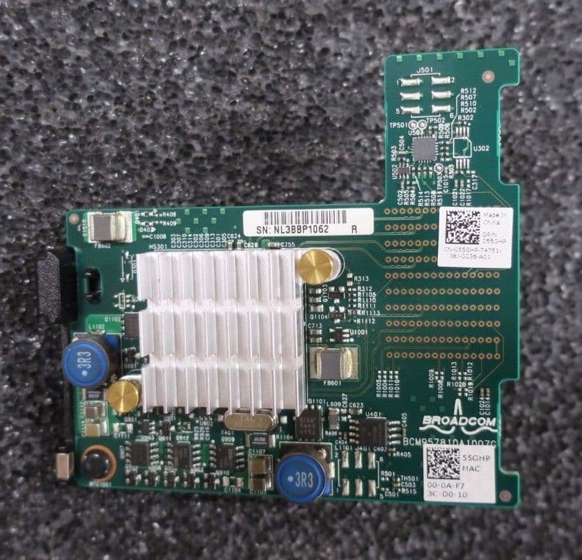 Dell Broadcom 57810S Dual Port 10Gb BASE-T Server Adapter for Blade ...