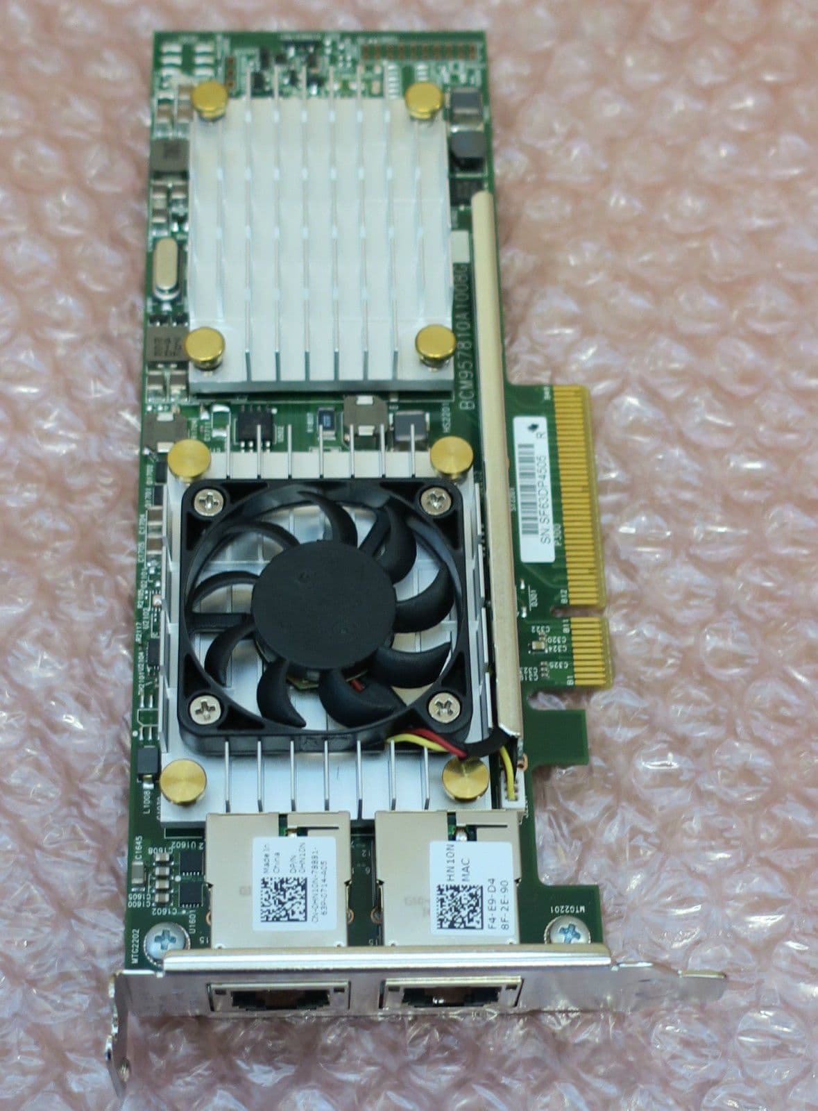 Dell Broadcom 57810S Dual Port 10GbE 10Gb BASE-T Ethernet PCIe Adapter ...