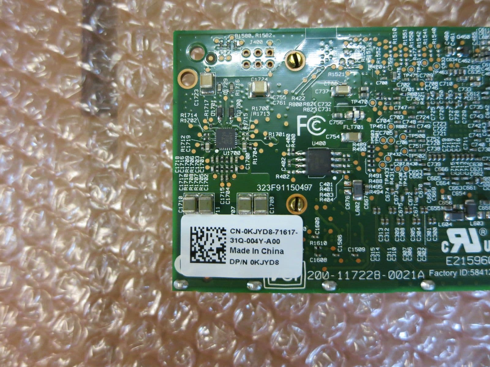 DELL BROADCOM ll 57711 DUAL PORT PCI-E SFP 10GBps Adaptor Card KJYD8