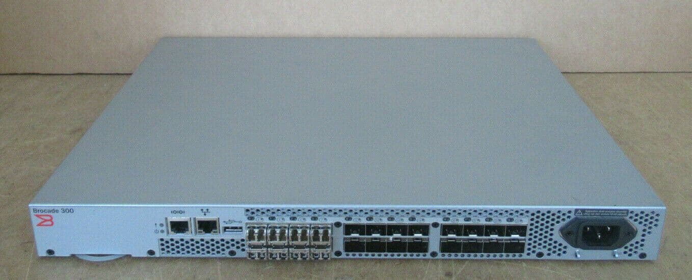 Dell Brocade 300 DL-320-0005 24-Port 8Gb FC Switch 8-Port Active 8x SFP ...