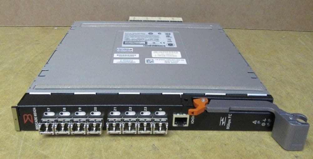 Dell Brocade M5424 8GB/s 24-Port FC Blade Switch for M1000E F855T 8x 8G SFP