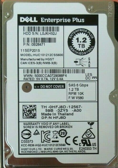 Dell Compellent 1 2TB 10k SAS 2 5" 6G Hard Drive HDD SCv2020 SC4020 ...