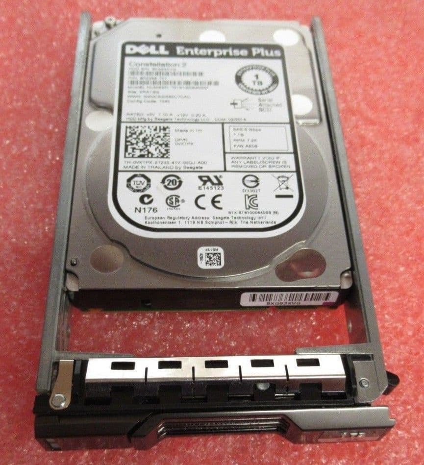 Dell Compellent 1TB 7 2K 6Gbps 2 5" SAS HDD Hard Disk Drive VXTPX Dell ...