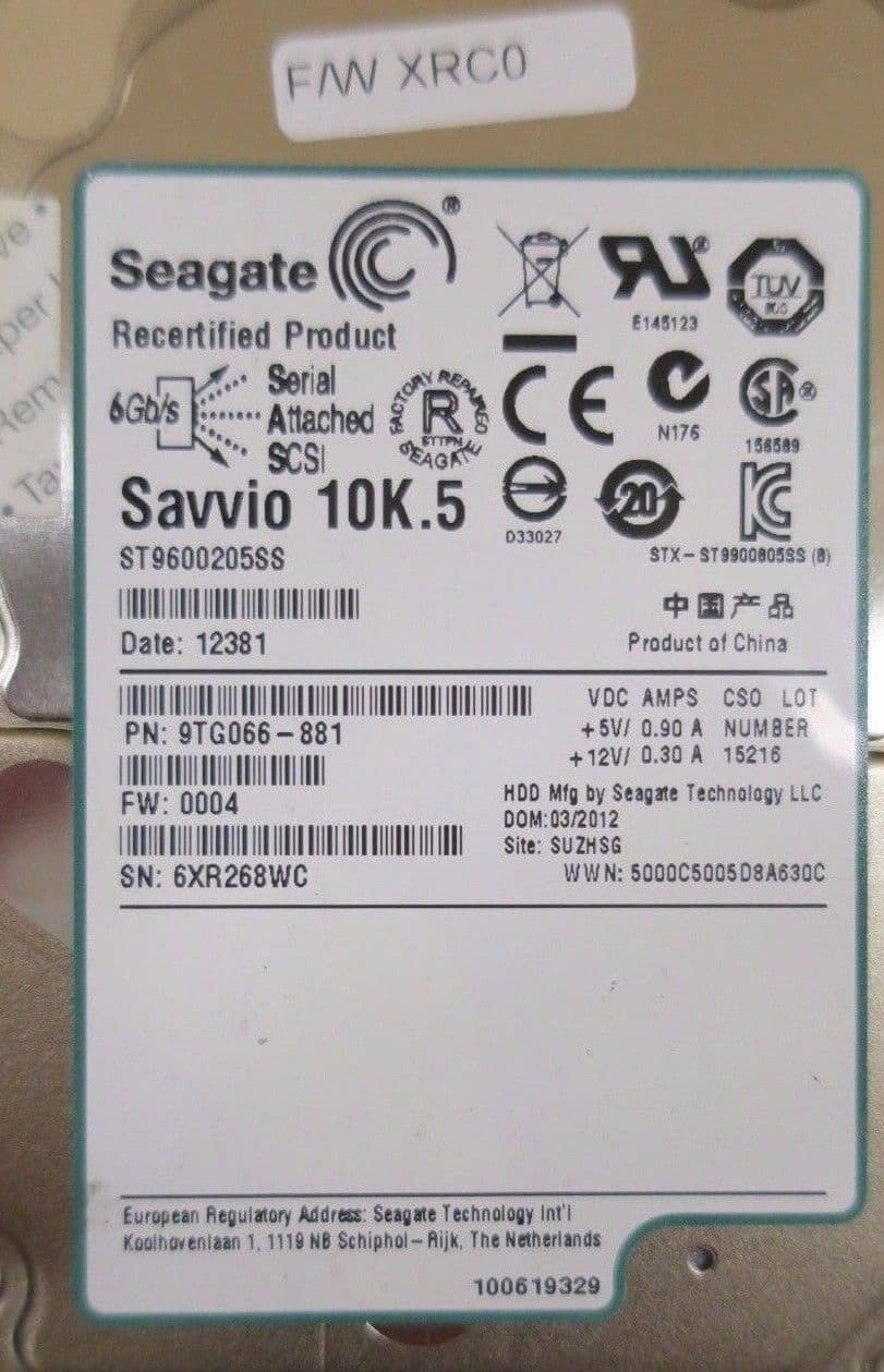 Dell Compellent 600GB Xyratex 10K 2 5 SAS 6Gbp/s HDD Hard Drive Caddy Y91Y2