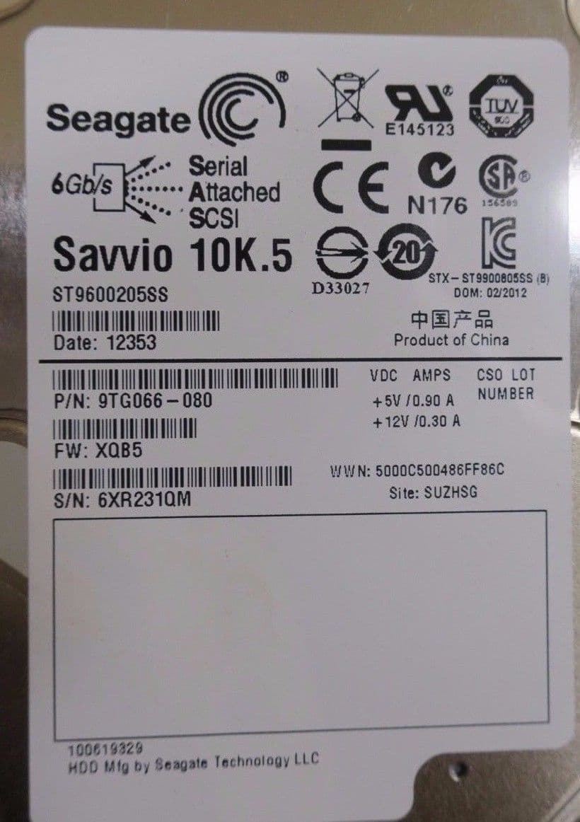 Dell Compellent 600GB Xyratex 10K 2 5 SAS HDD 0967323-02 ES-600G10-SAS ...