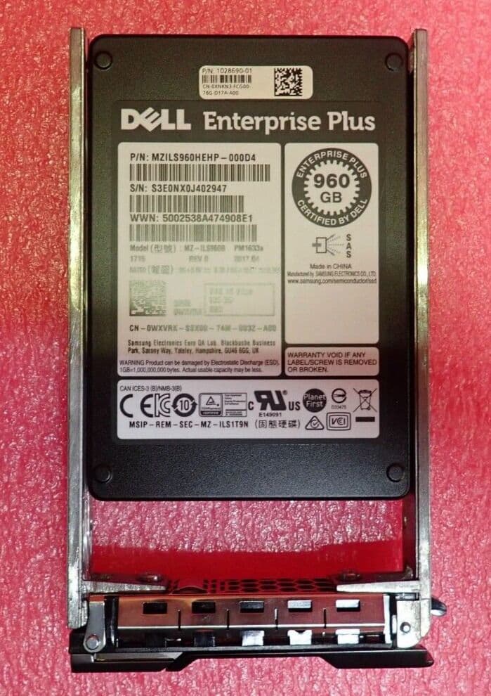 Dell Compellent 960GB 2 5" SAS 12Gb/s RI TLC Enterprise SSD MZ-ILS960B ...
