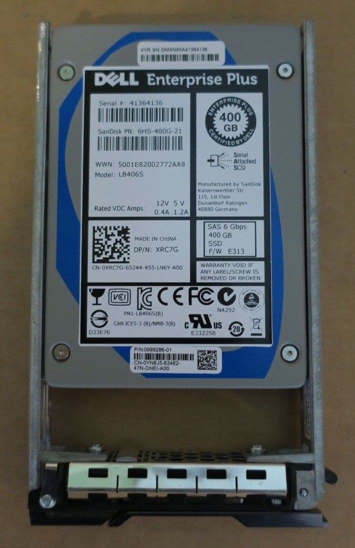 Dell Compellent Enterprise Plus 400GB 6G SAS 2 5" SSD Solid State Drive ...
