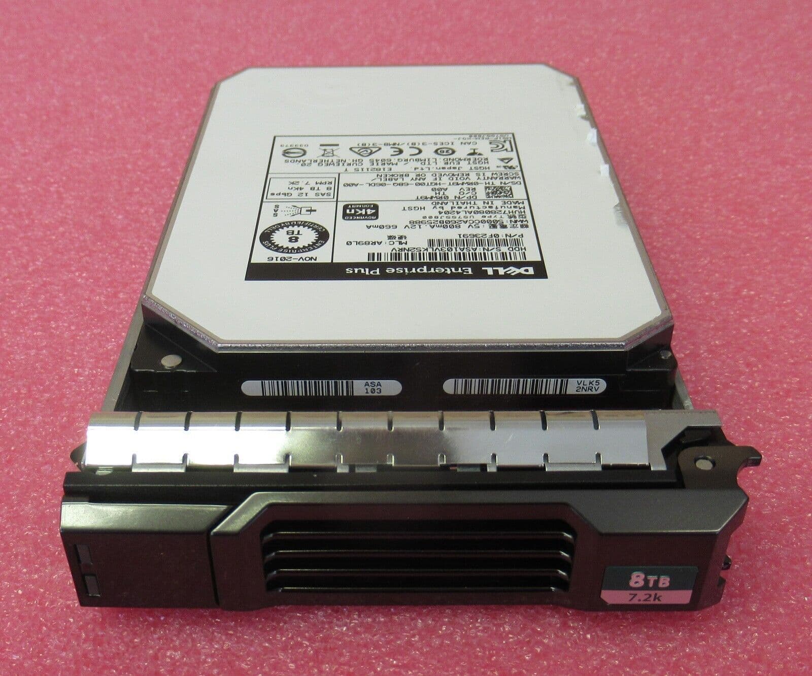 Dell Compellent RWM9T 8TB 7 2K 128MB SAS 12Gbps 3 5" Internal Hard Drive HDD