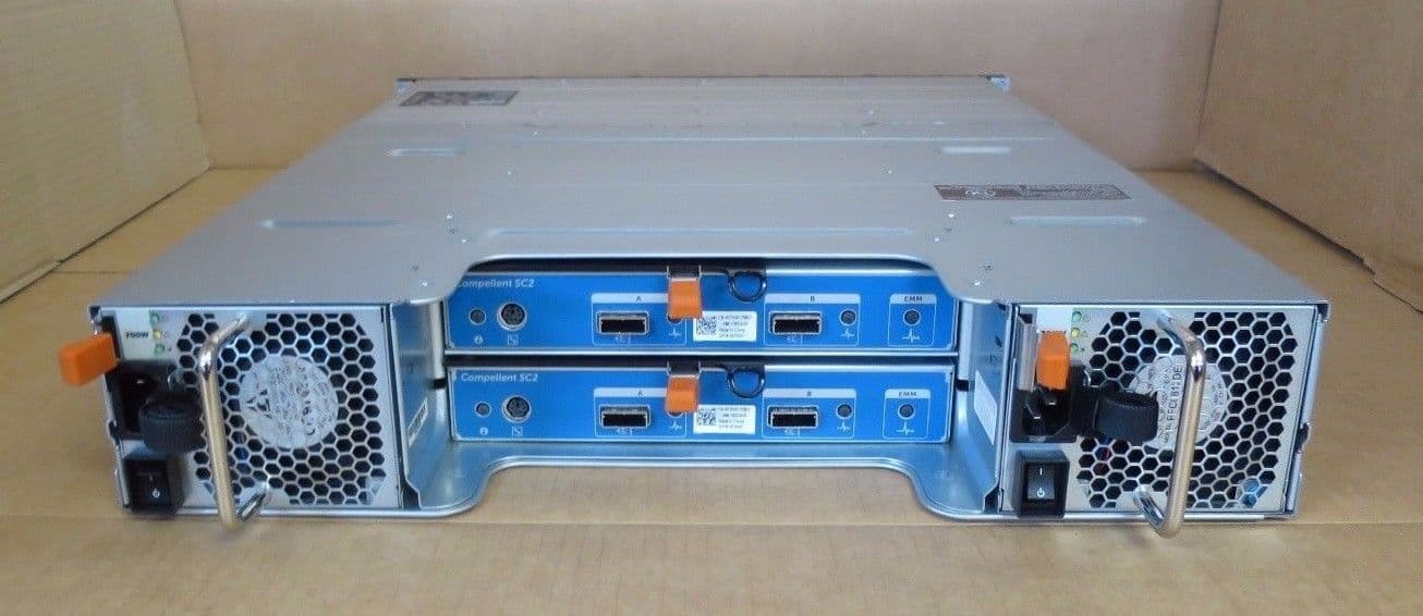 Dell Compellent SC200 24TB 12x 2TB 7 2K 2x SC2 EMM Controller Expan ...