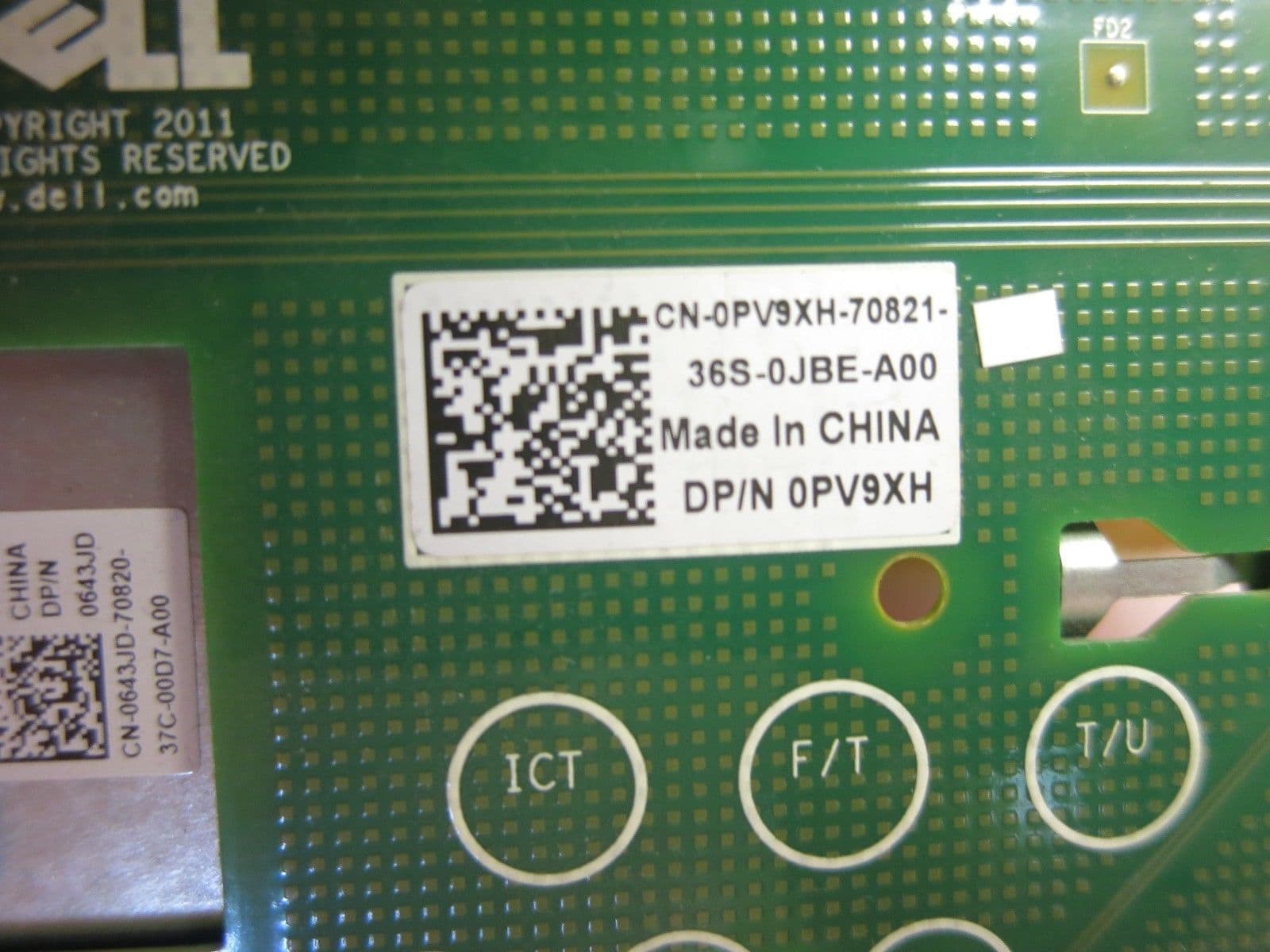 Dell Compellent SC200 Enclosure SATA Control Panel With Tray PV9XH 643JD