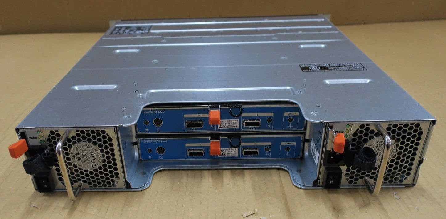 Dell Compellent SC200 Expansion Enclosure 12 x 3 5" HDD Bays 2x EMM 2x ...