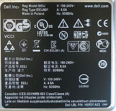 Dell Compellent SC220 7 2TB 24x 300GB 15K 2x PSU 2x SC2 EMM Expansion ...