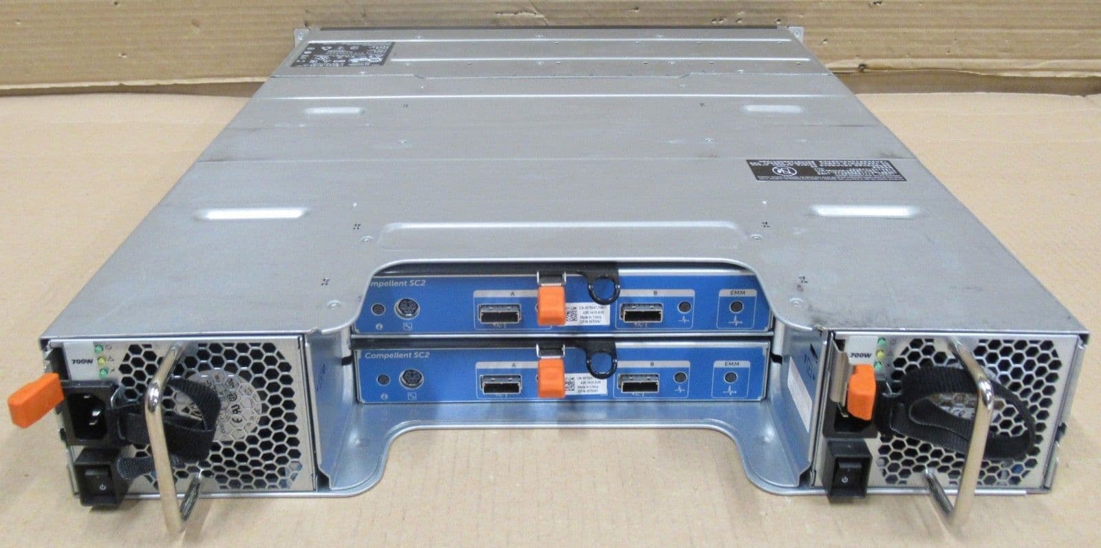 Dell Compellent SC220 Expansion Enclosure 24x 2 5" Bays 2x Controller 2 ...