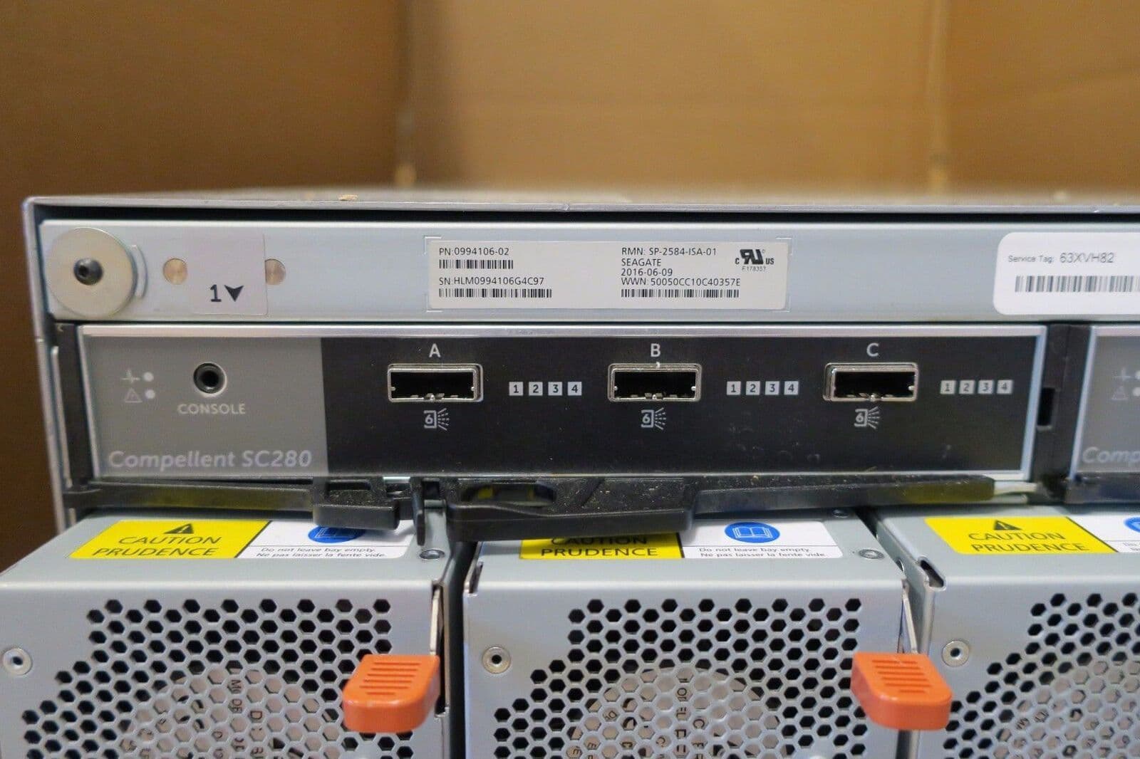 Dell Compellent SC280 High Density Dense Storage Enclosure 5U 12G SAS