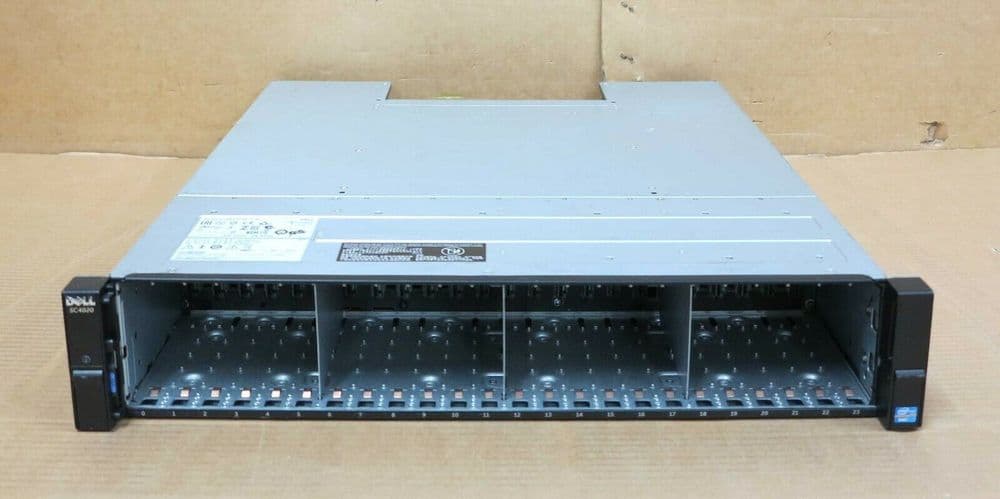 Dell Compellent SC4020 Storage Array 2x 10G-iSCSI-2 Controllers 24x 2 5 ...