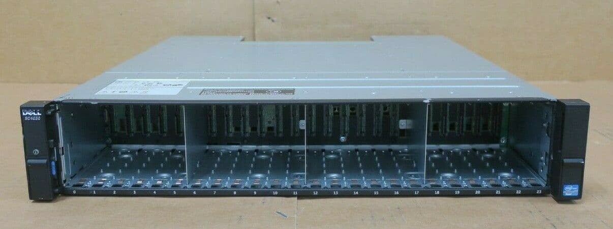 Dell Compellent SC4020F Storage Array 24-Bay Dual 8Gb FC Controller 8G-FC-4