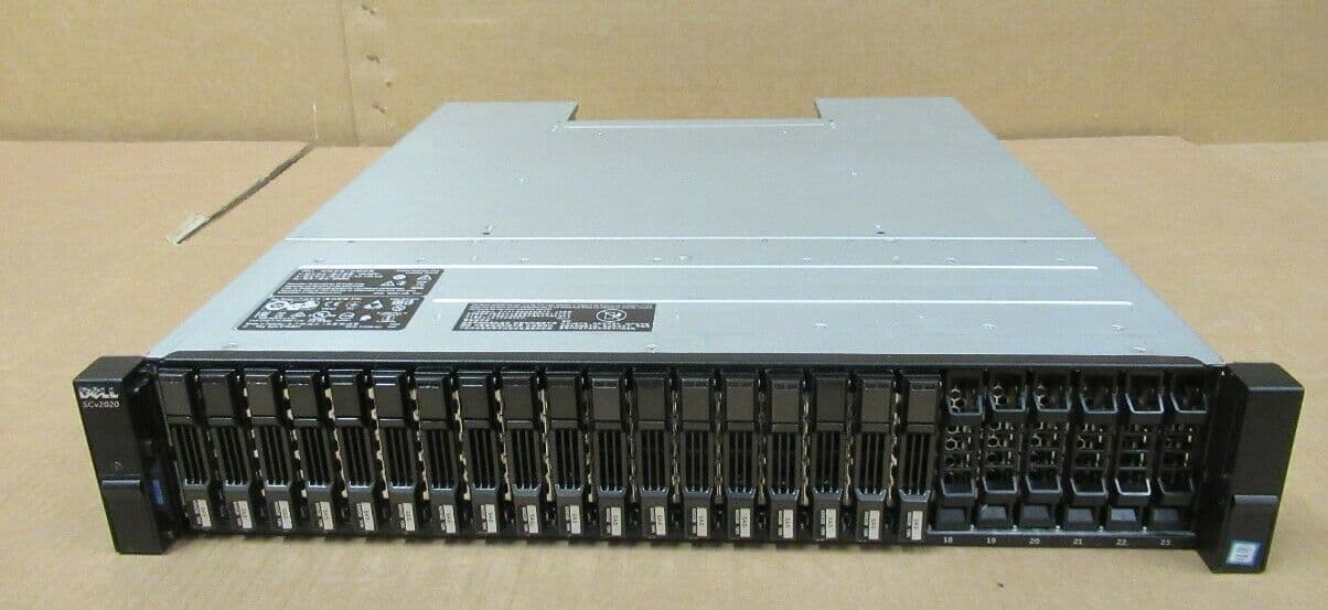 Dell Compellent SCv2020 Storage System 18x 600GB 10K 12G HDD 2x 16G-FC-2 2x PSU