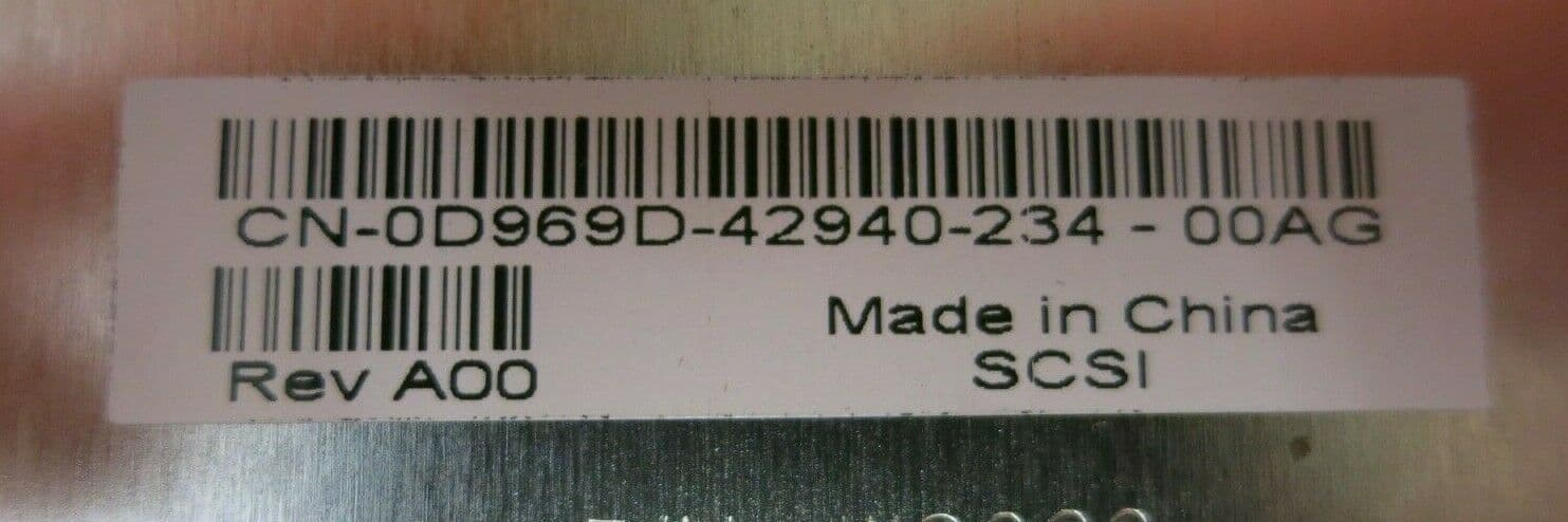 Dell D969D PowerEdge 800 1600 1600SC 1800 1850 2650 2800 3 5" SCSI HDD ...