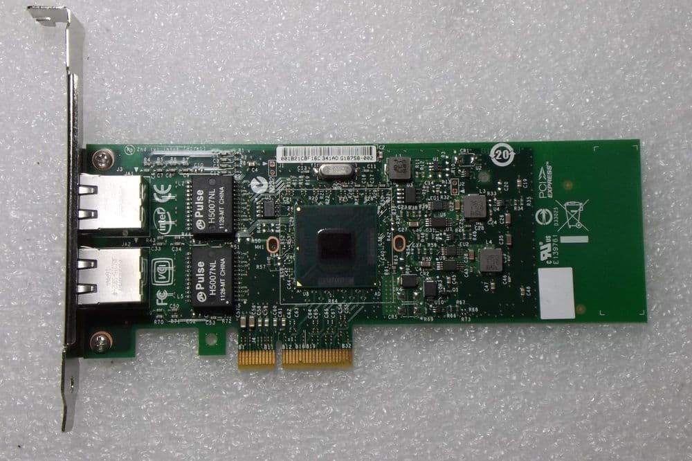 Dell Dual Port Gigabit Server Adapter Ethernet PCIe Network Interface ...