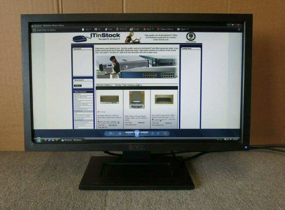 Dell E2011HT C2XM8 20" LCD TFT LED Black Widescreen Flat Panel Monitor ...